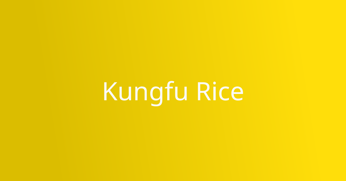 Order Authentic Asian Online | Kungfu Rice - Pickup or Delivery Available